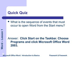 MS WORD BASICS for the beginners or students | PPT