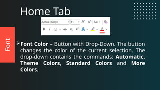 Ms word Home tab and funtions basic ict.pptx