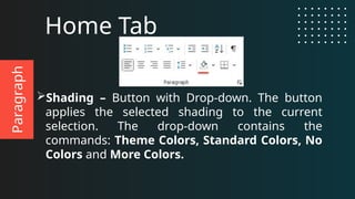 Ms word Home tab and funtions basic ict.pptx