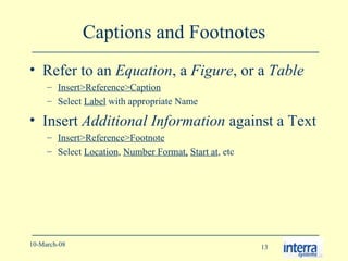 Ms Word How To Use Like A Pro (Madhubanti Dasgupta) | PPT