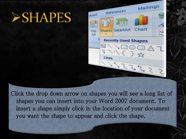 Ms Word (Insert Option) | PPTX | Desktop Publishing | Computer Software and Applications