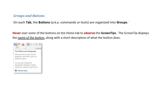Ms Word Interface Pptx