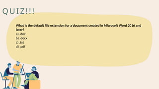 Exploring the Microsoft Word Interface.pptx