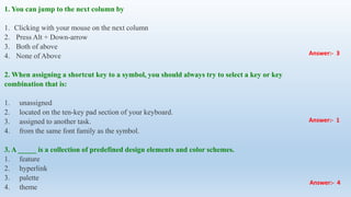 Ms word mcq | PDF | Desktop Publishing | Computer Software and Applications
