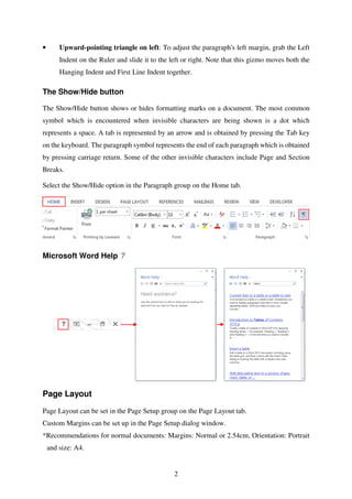 Ms word notes | PDF
