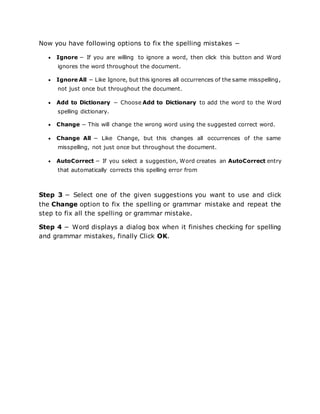 Microsoft Office Word Introduction Complete | DOCX