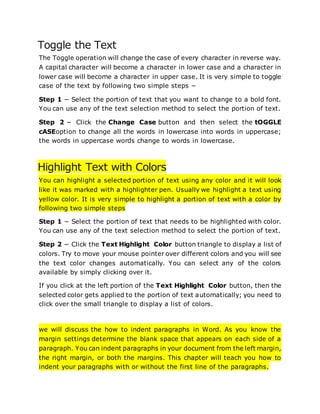 Microsoft Office Word Introduction Complete | DOCX