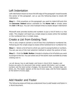 Microsoft Office Word Introduction Complete | DOCX