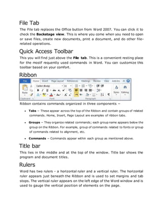 Microsoft Office Word Introduction Complete | DOCX