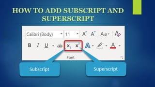 MS WORD Introduction ppt | PPT