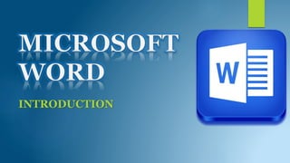 MS WORD Introduction ppt | PPT