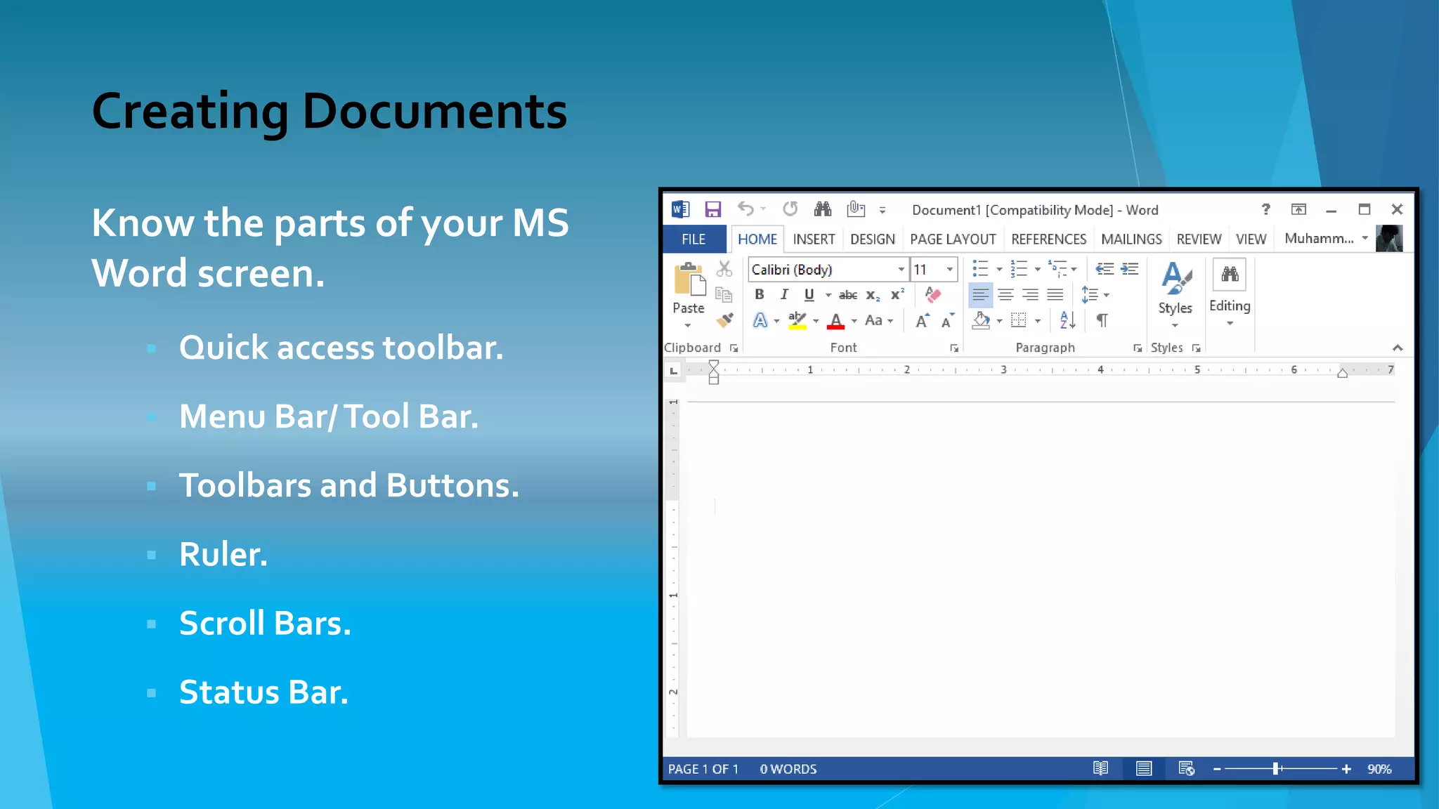 MS Word Introduction and Tools. | PPTX