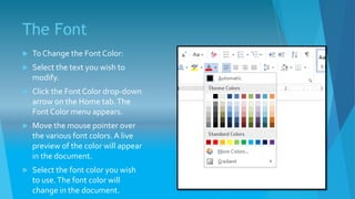 MS Word Introduction and Tools. | PPTX
