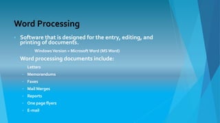 MS Word Introduction and Tools. | PPTX