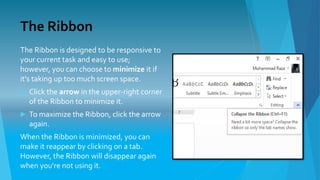 MS Word Introduction and Tools. | PPTX