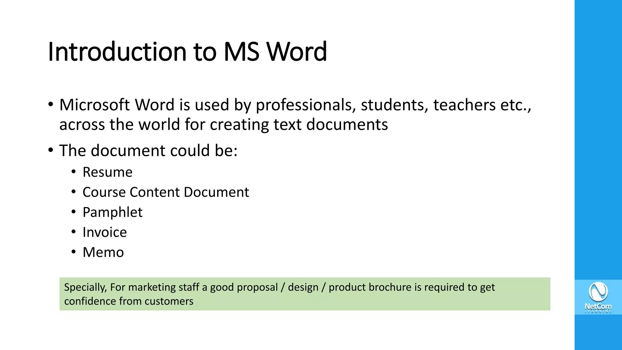 MS Word Primer | PDF | Desktop Publishing | Computer Software and ...
