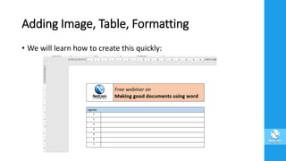 MS Word Primer | PDF