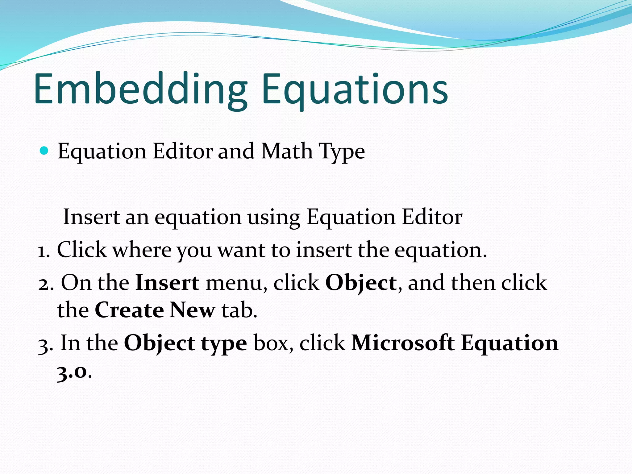 Ms word (report1 on ict math ed) | PPTX