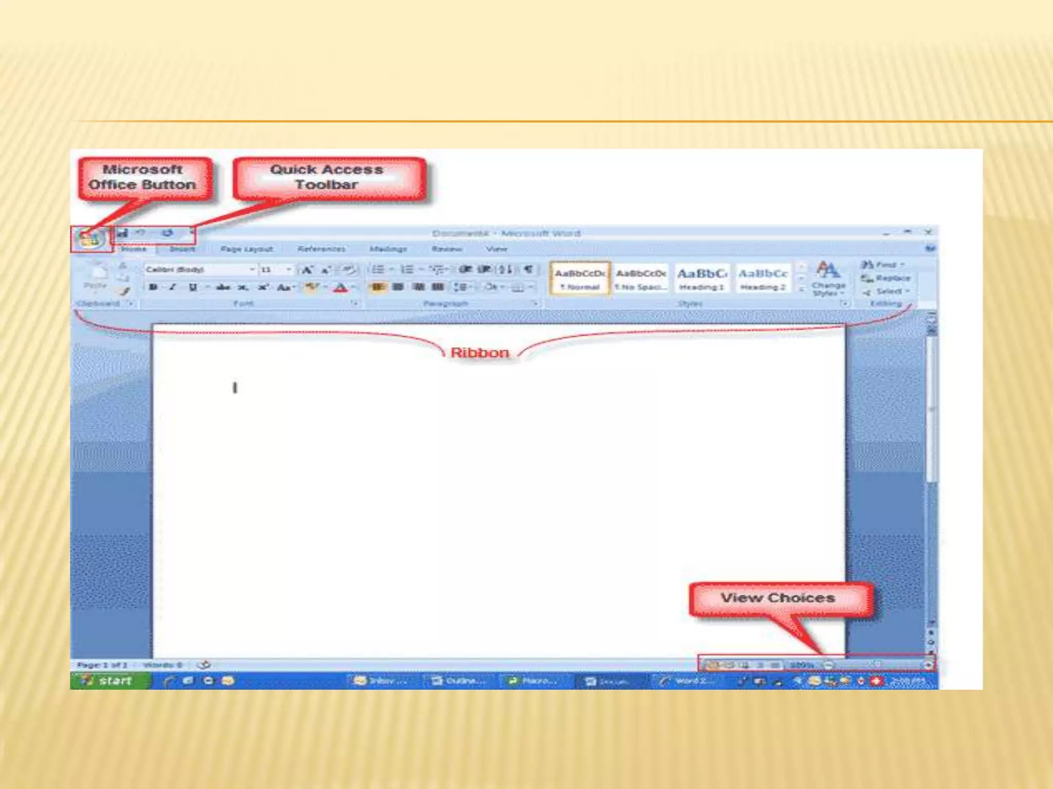 Ms word screen | PPTX