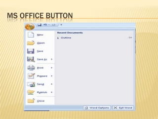 Ms word screen | PPTX