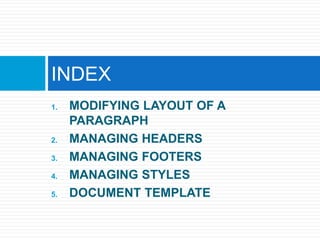 MSWORD PAGELAYOUT | PPT