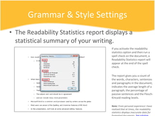 MS Word Tips & Tricks for Writers | PPT | Technology & Computing