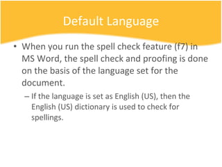 MS Word Tips & Tricks for Writers | PPT | Technology & Computing