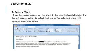 Microsoft Word Introduction Lesson .pptx | Desktop Publishing ...