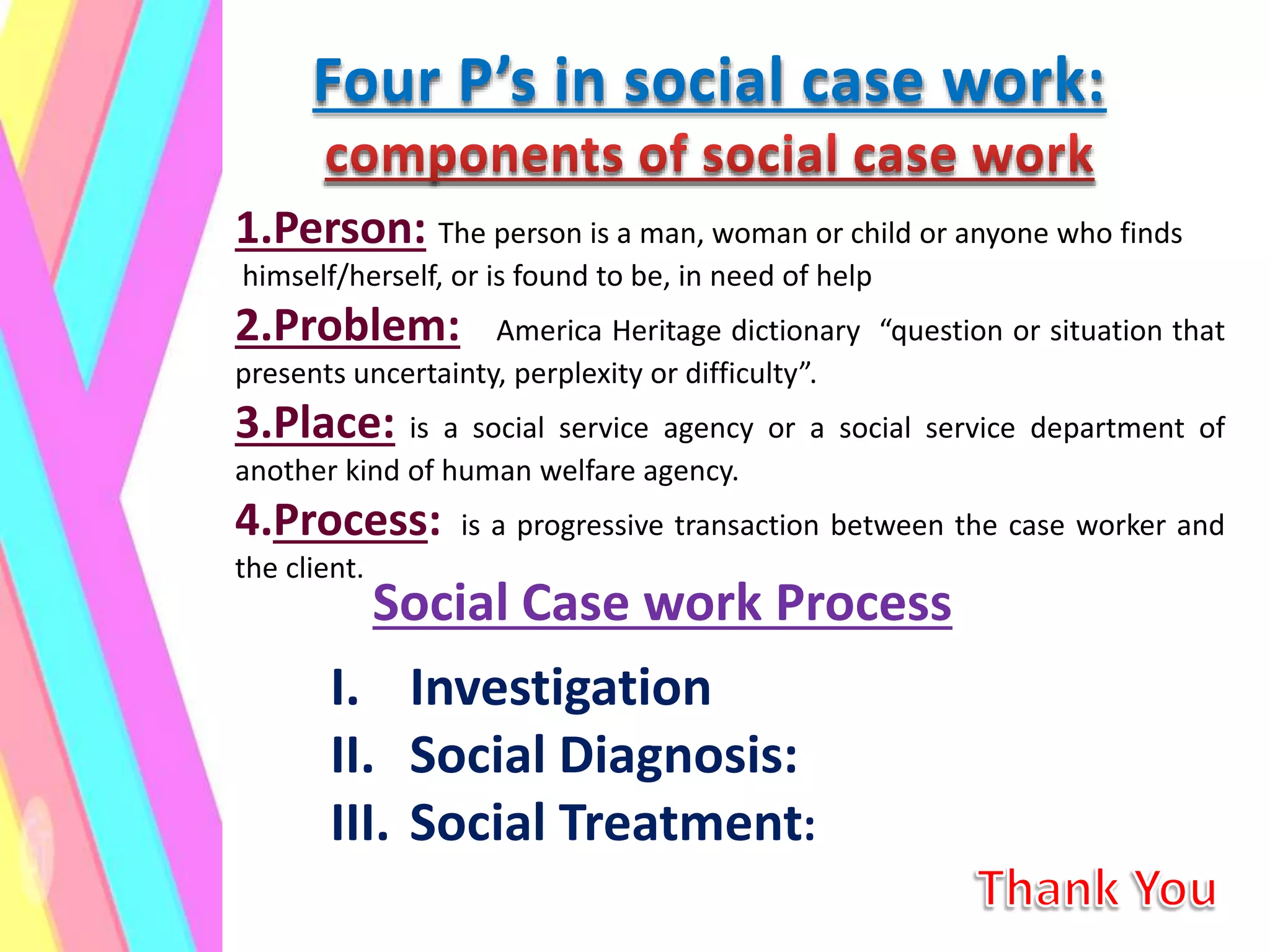 Social Case Work Msw sem I viva | PPTX