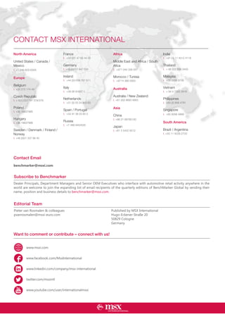 MSXI Global Benchmarker July_2017 | PDF