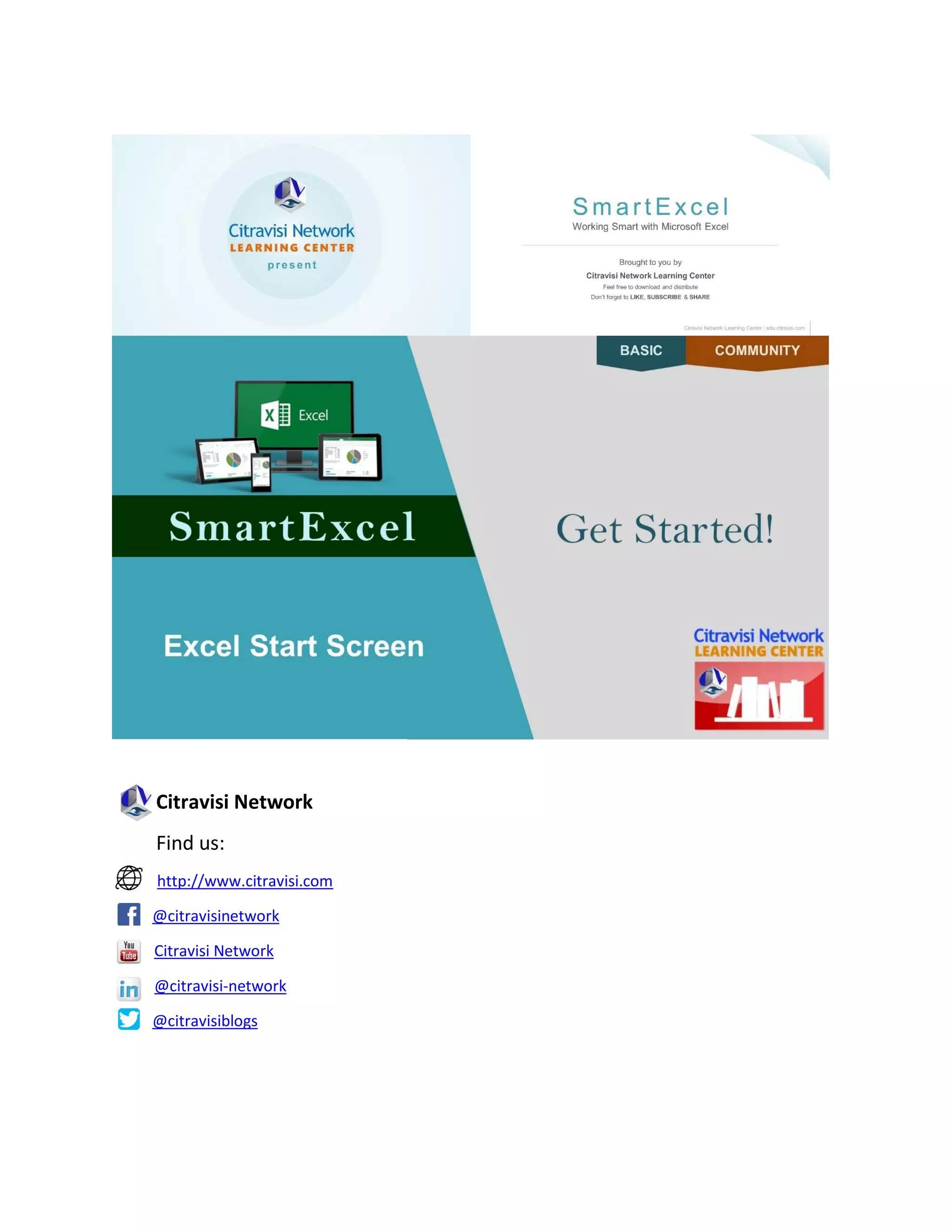 Smartexcel Excel Start Screen Pdf