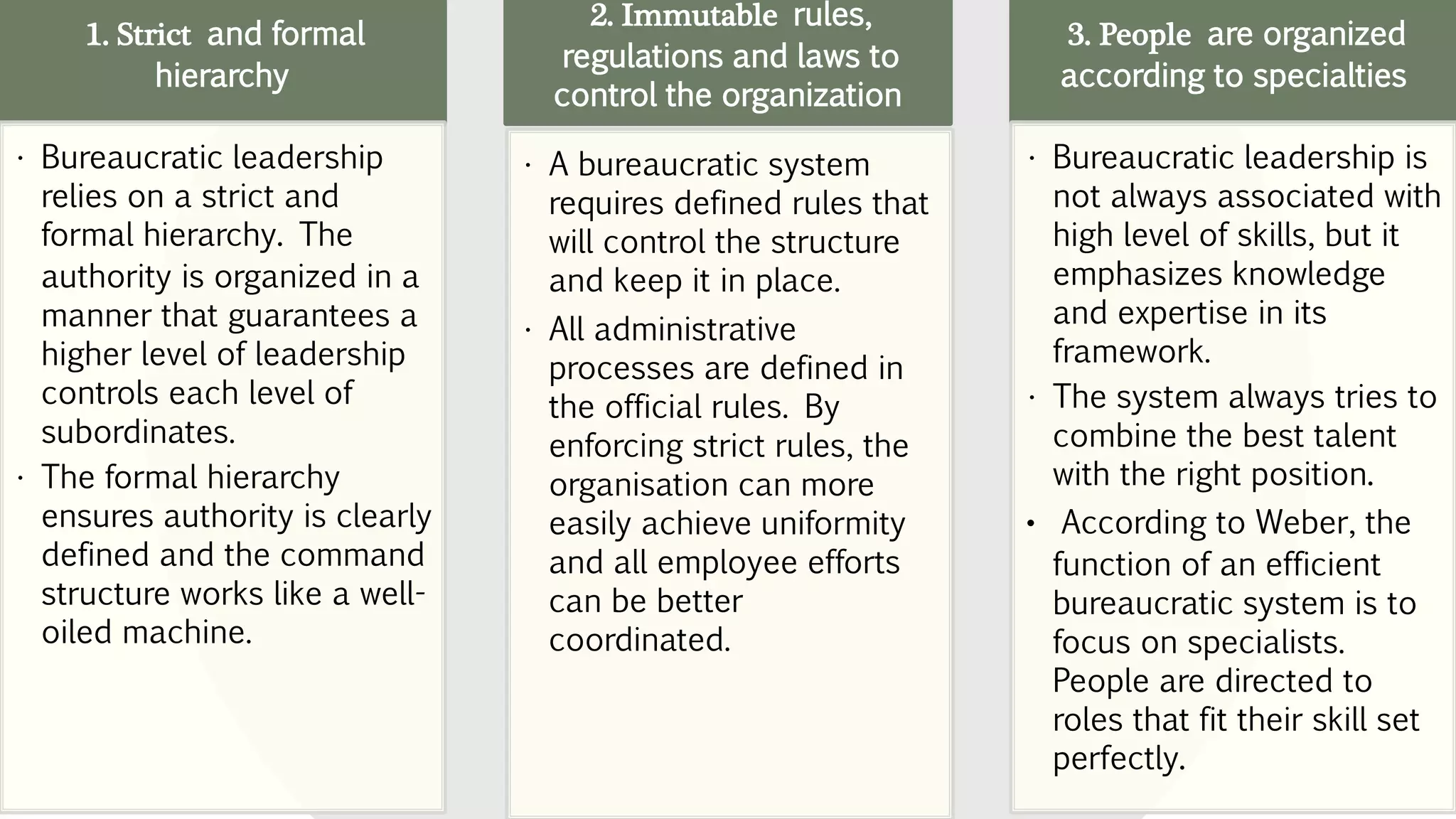 Bureaucratic leadership | PPTX