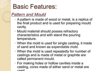 manufacturing technology -foundary | PPTX