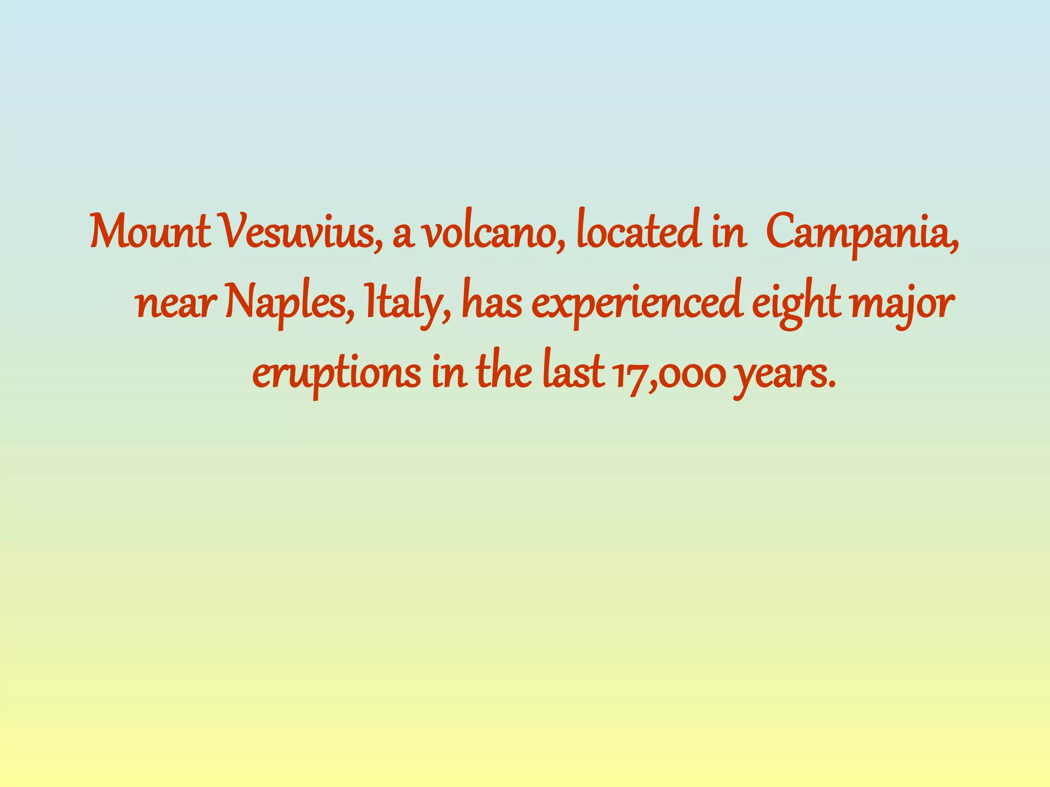 Mt. vesuvius eruption | PPT