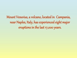 Mt. vesuvius eruption | PPT