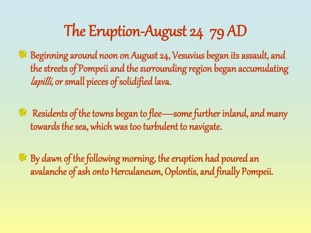 Mt. vesuvius eruption | PPT