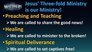 Matthew: The King and His Kingdom: Mt. 4.12 25 | PPTX