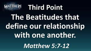 Matthew: The King and His Kingdom_The Beatitudes_Mt. 5:1-12 | PPTX