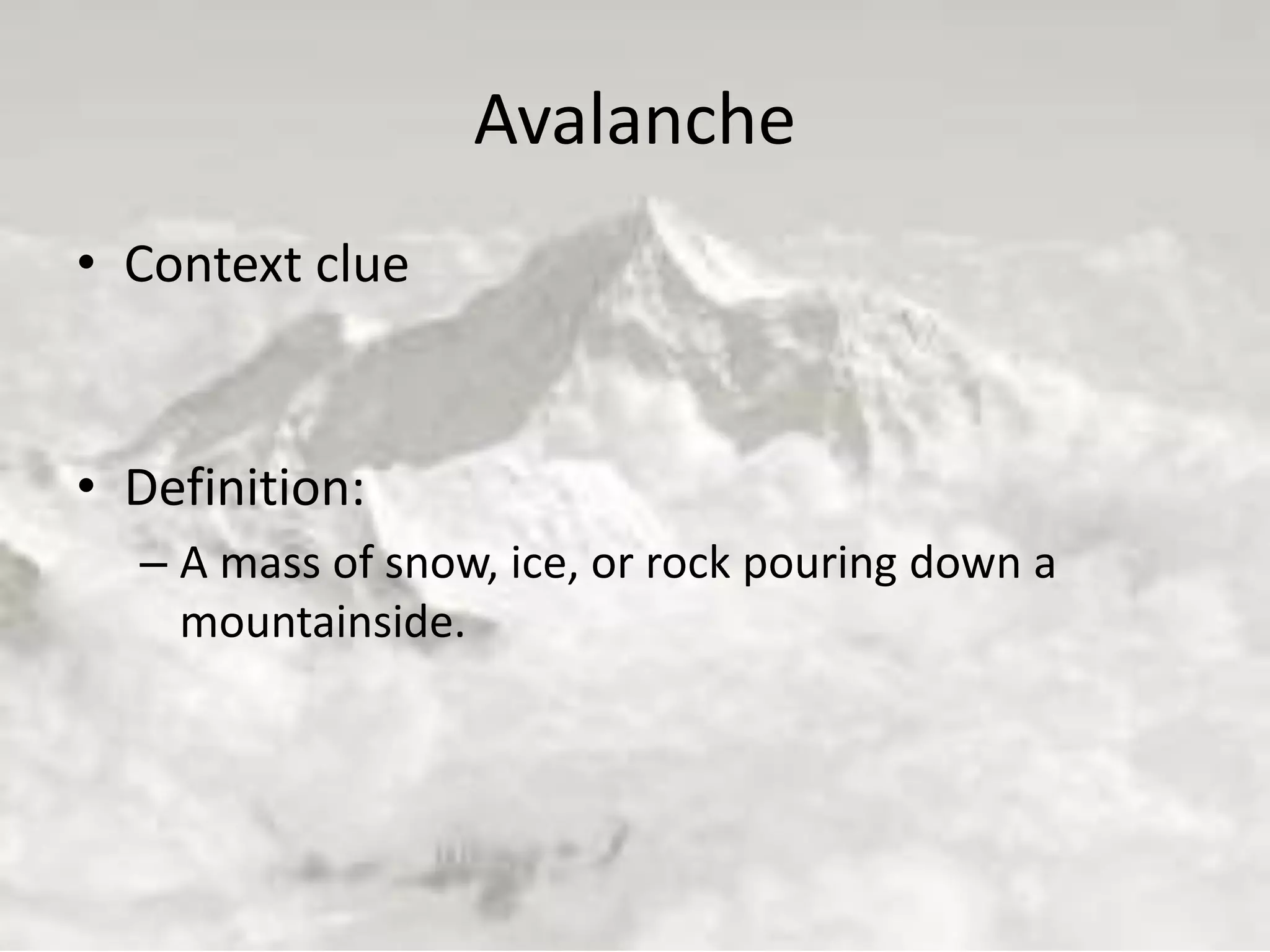 Mt. everest vocabulary | PPTX