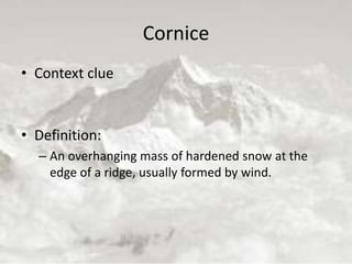 Mt. everest vocabulary | PPTX