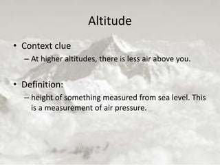 Mt. everest vocabulary | PPTX