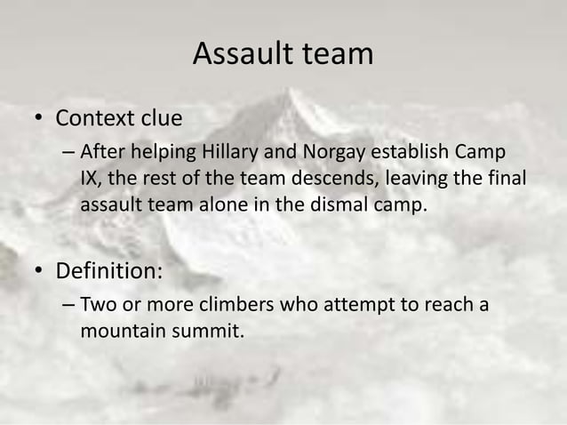 Mt. everest vocabulary | PPTX