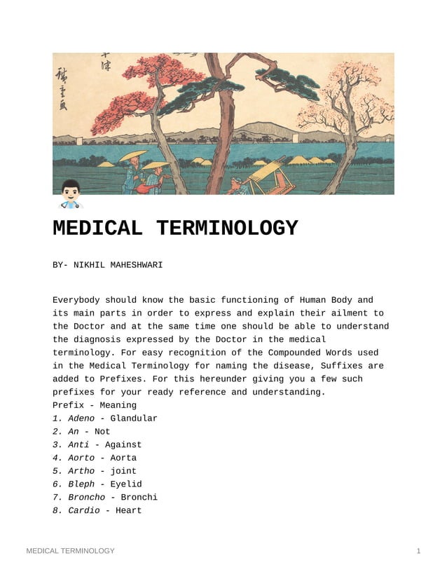 MEDICAL TERMINOLOGY | PDF