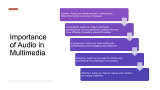 About multimedia and it's some principles | PPTX