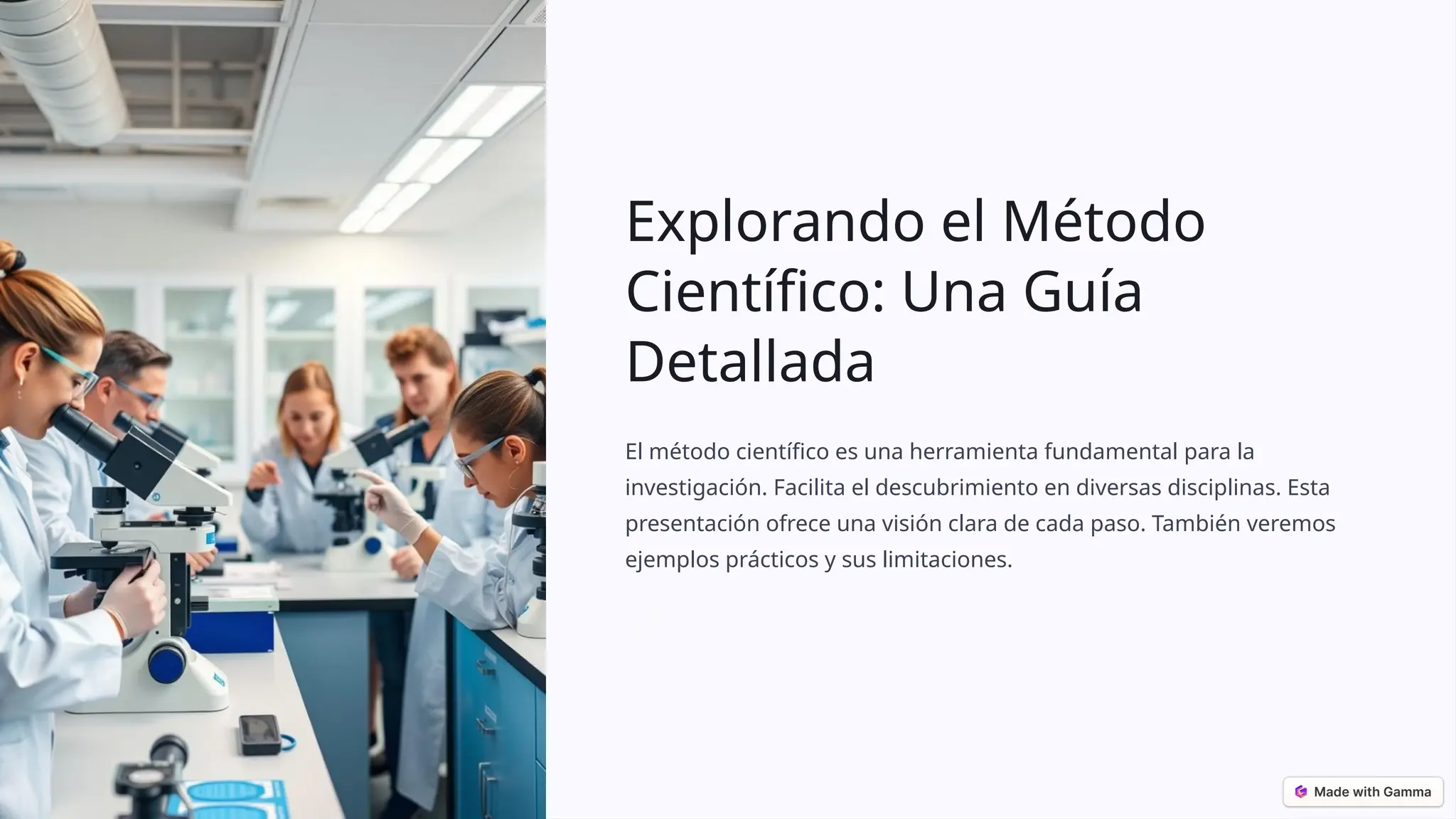 Método científico: estructura y pasos detallados | PPTX