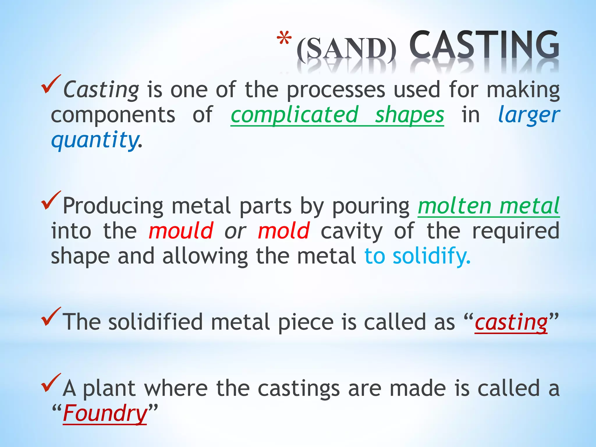 MANUFACTURING TECHNOLOGY-I | PPTX