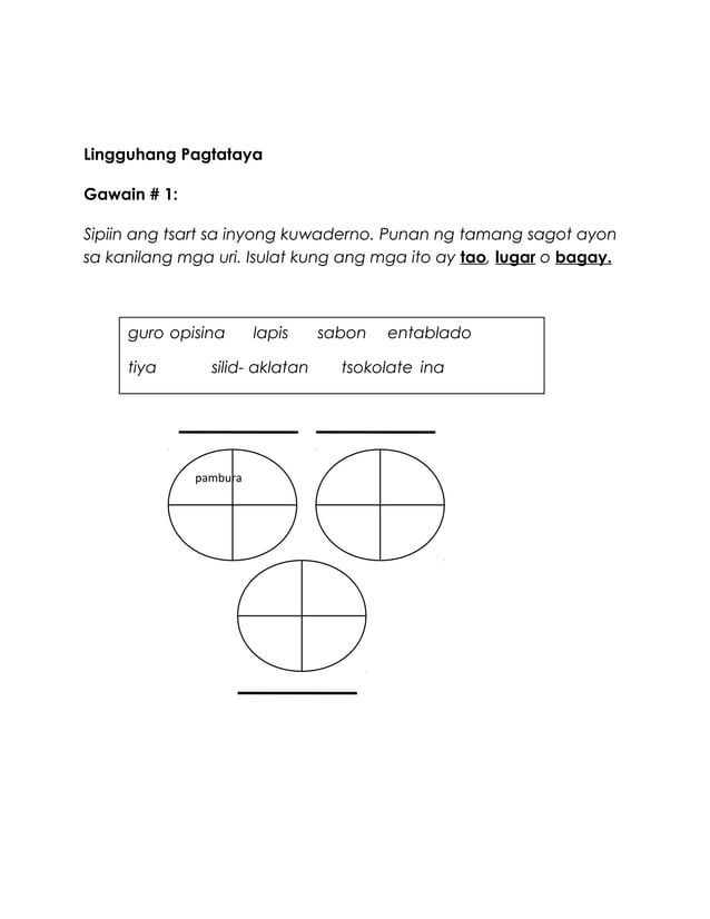 Mt lm q1 tagalog | DOC