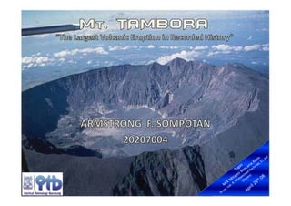 Mount Tambora Eruption History