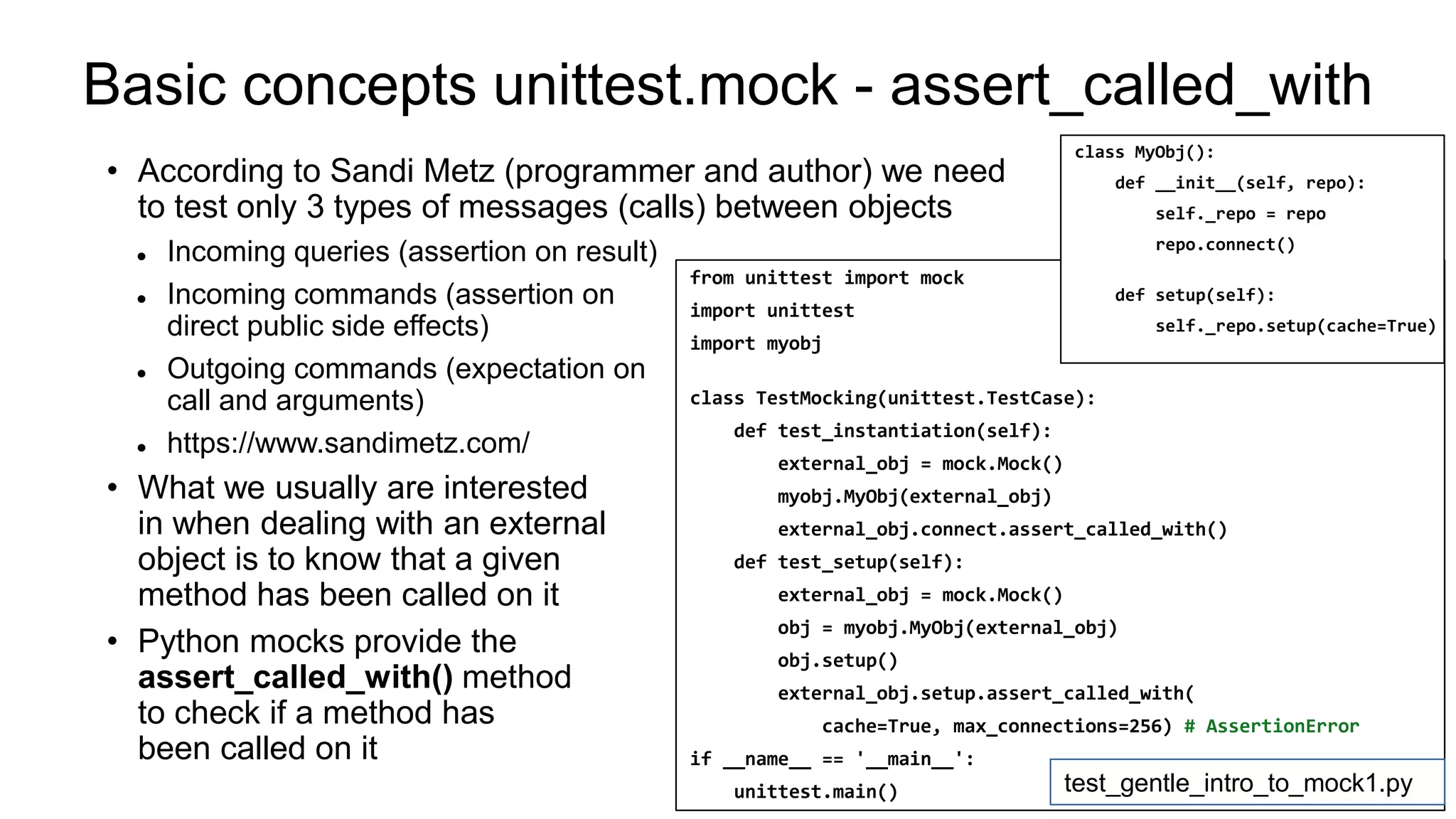 Python Mocking Intro Ppt