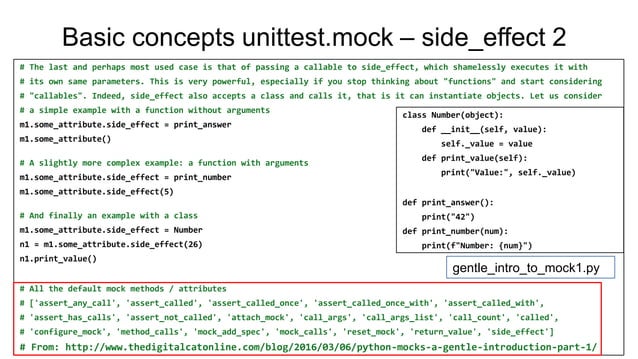 Python Mocking Intro Ppt